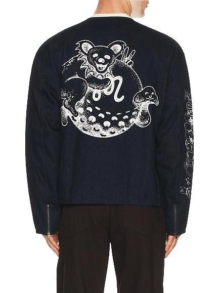 MALBON X Grateful Dead Moto Jacket - Denim