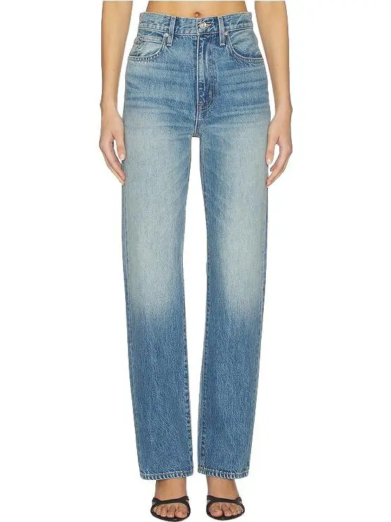 SLVRLAKE London High Rise Straight Leg Jeans In . Also - Blue