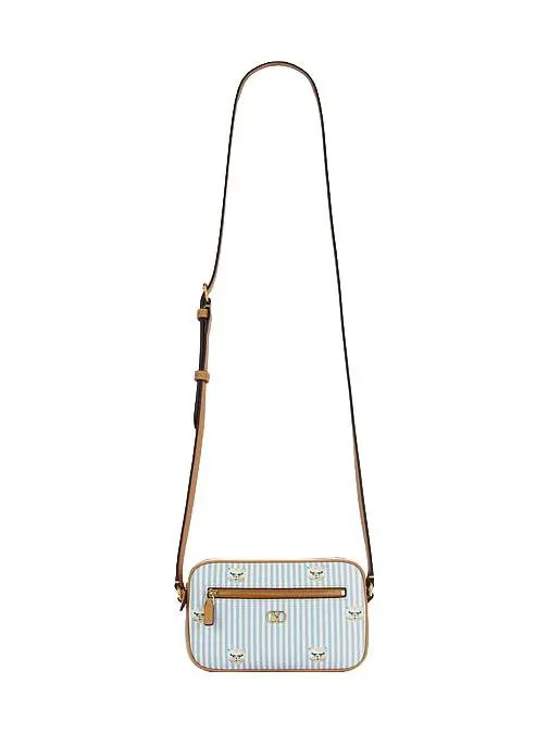Valentino Garavani V Logo Signature Crossbody Bag - Light Ivory