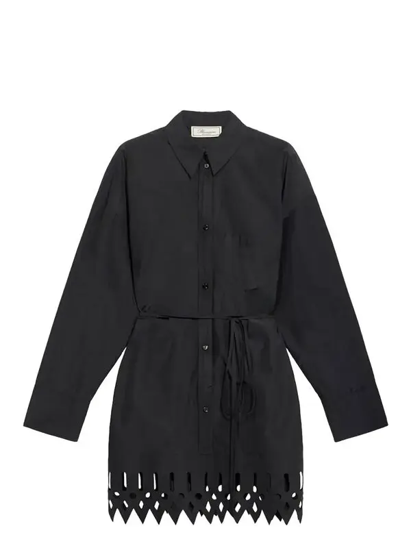 Blumarine Cutout Shirt Dress - Black