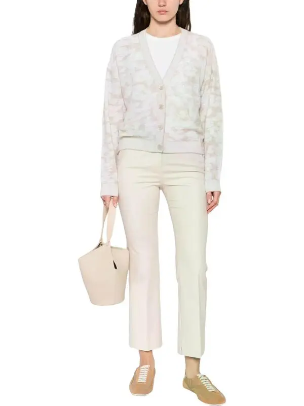 Peserico Button-up V-neck Cardigan - Neutrals