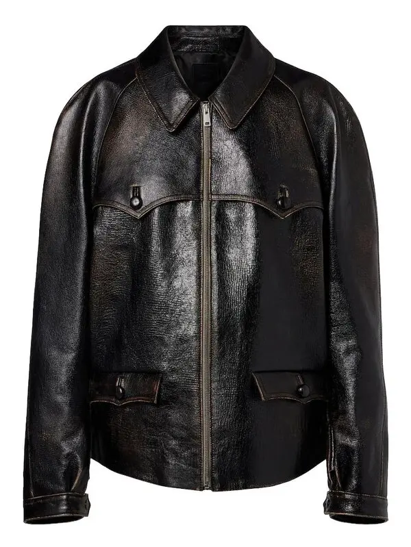 Prada Leather Jacket - Black