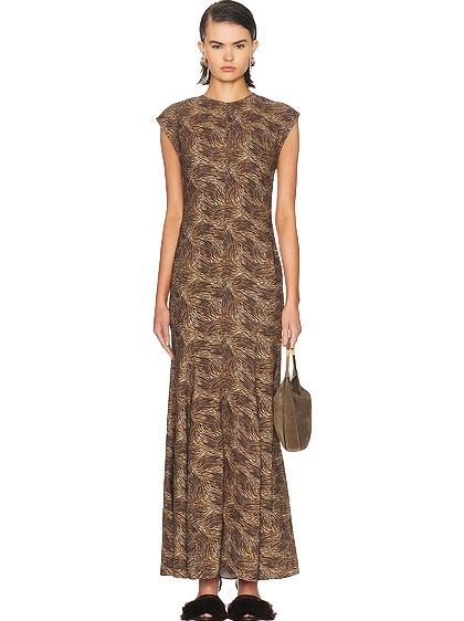 Tove Vanja Print Maxi Dress - Zebra
