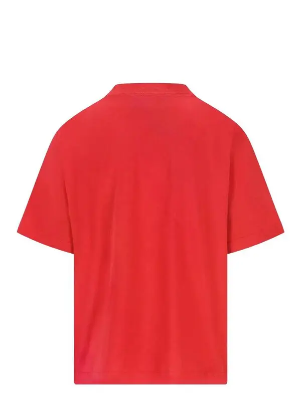 Balenciaga Laurel Embroidered T-shirt - Red