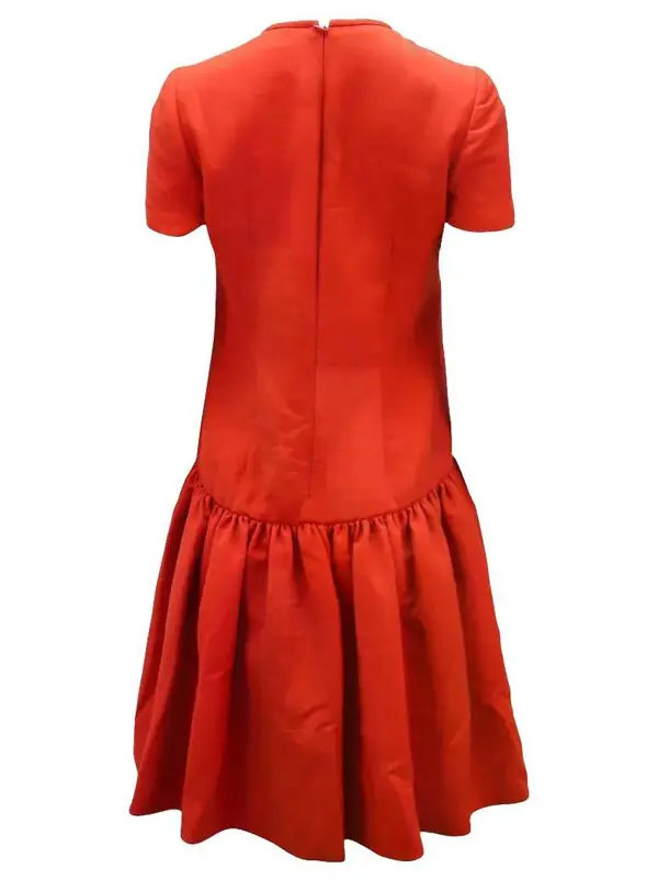 Alexander McQueen Dropped Waist Tiered Hem Dress - Red
