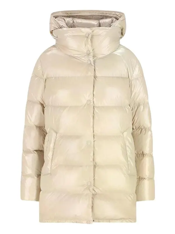 Herno Hooded Padded Coat - Neutrals