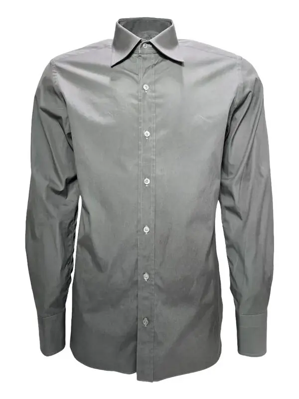 TOM FORD Button-fastening Long-sleeve Shirt - Grey