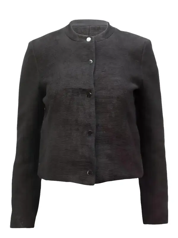 Sandro Cropped Corduroy Jacket - Black