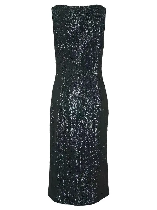 Michael Kors Sequin Embellished Sleeveless V-neck Dress - Green