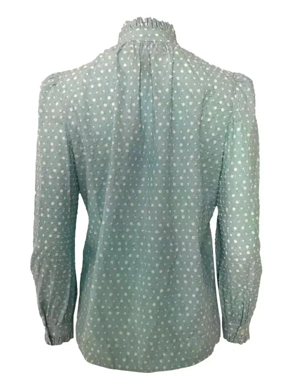 Marc Jacobs Polka-dot Ruffled Blouse - Blue