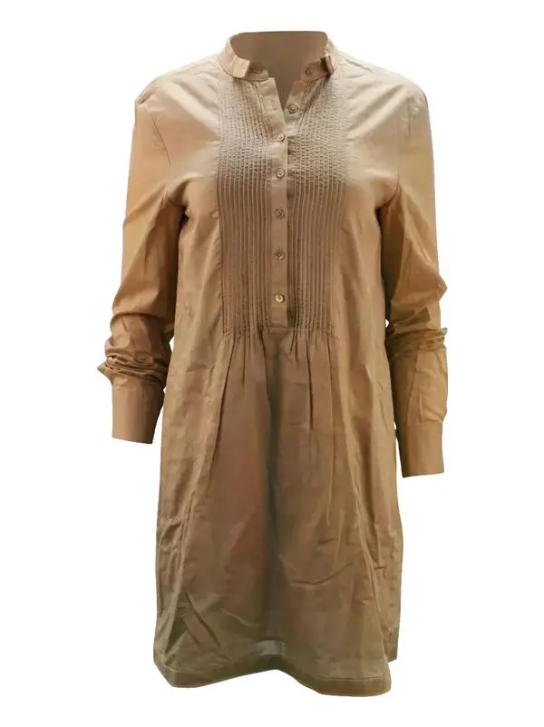 JOSEPH Long-sleeve Midi Shirt Dress - Brown