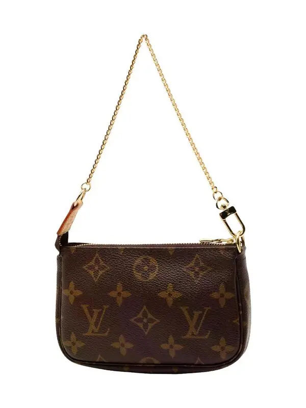 LOUIS VUITTON Monogram Mini Pochette Accessoires Handbag - Brown
