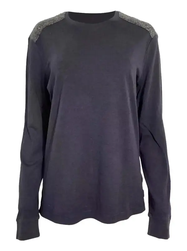 Giorgio Armani Colour-block Long-sleeve Top - Blue