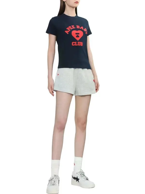 A BATHING APE Apee™ * Heart Print T-shirt - Blue