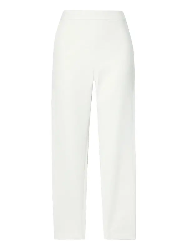 Brandon Maxwell Crepe Slim-leg Trousers - Ivory