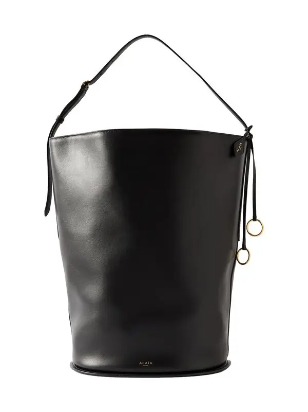 Alaïa Hip' Leather Bucket Bag - Black
