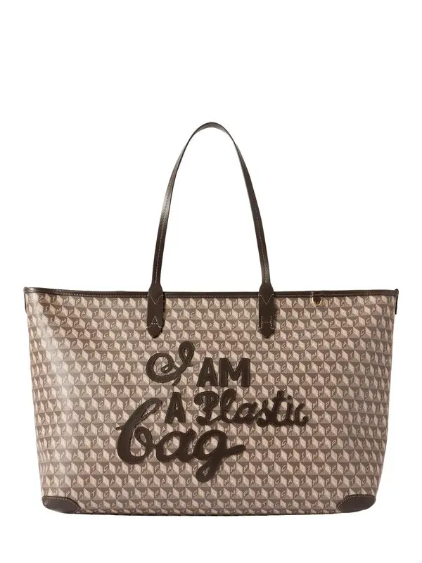 ANYA HINDMARCH I Am A Plastic Bag" Tote - Brown