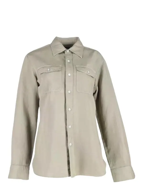 TOM FORD Chest Pockets Buttoned Polo Shirt - Neutrals