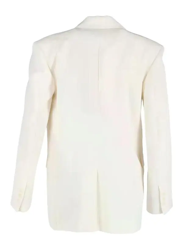 Sandro Buttoned Blazer - Neutrals