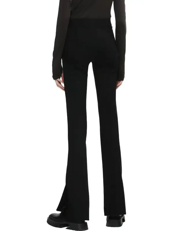 Helmut Lang Zip-detail Flared Trousers - Black