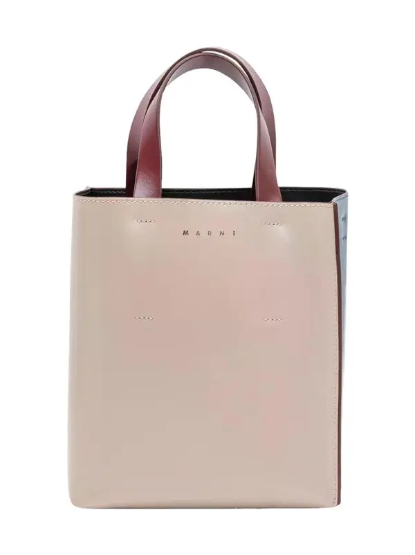 Marni Museo Mini Bag In Leather - Neutrals