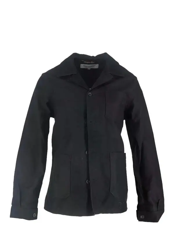 Comme Des Garçons Short Work Pointed Collar Jacket - Black