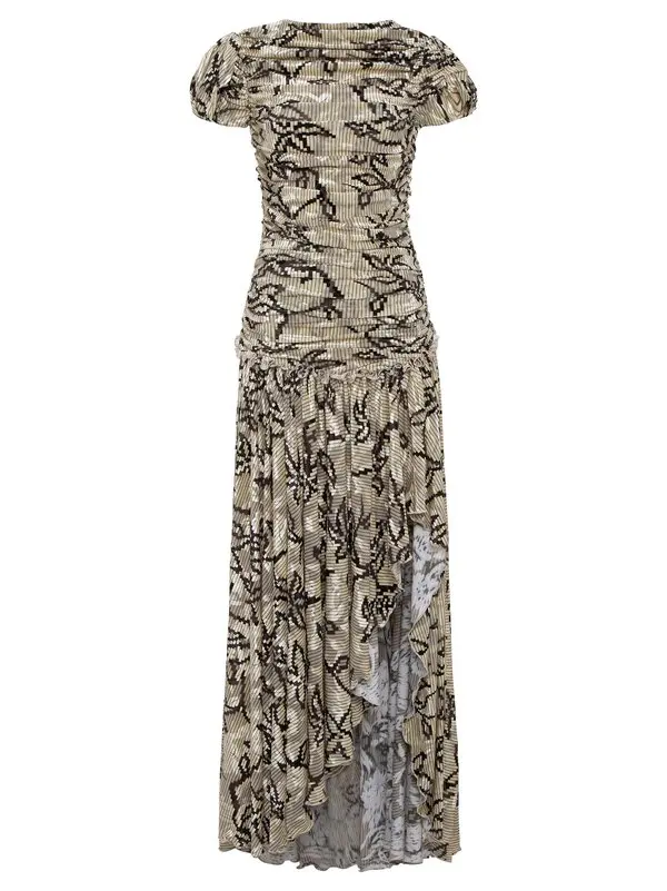 SIEDRES Adeline Gathered Maxi Dress - Multi