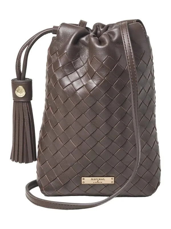 ASPINAL OF LONDON Soho Leather Cross-body Pouch - Brown