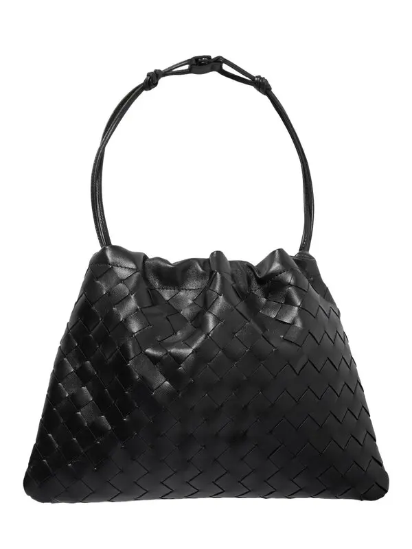 Bottega Veneta Medium Intrecciato Leather Clutch - Black