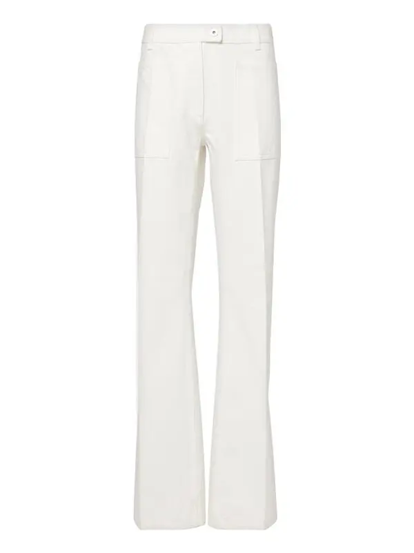FERRAGAMO Mid-rise Straight Jeans - White