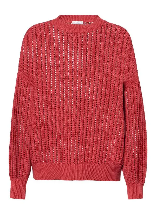 Brunello Cucinelli Cotton Sweater - Red