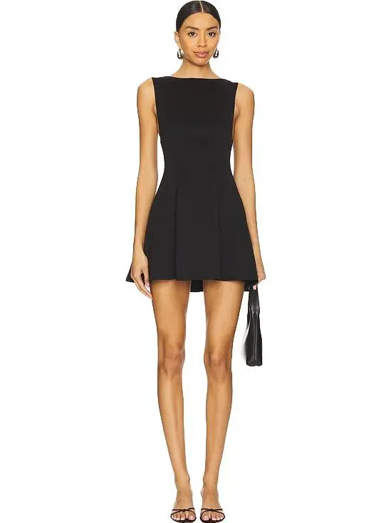 ALL THE WAYS Sonya Flare Mini Dress In . Also - Black