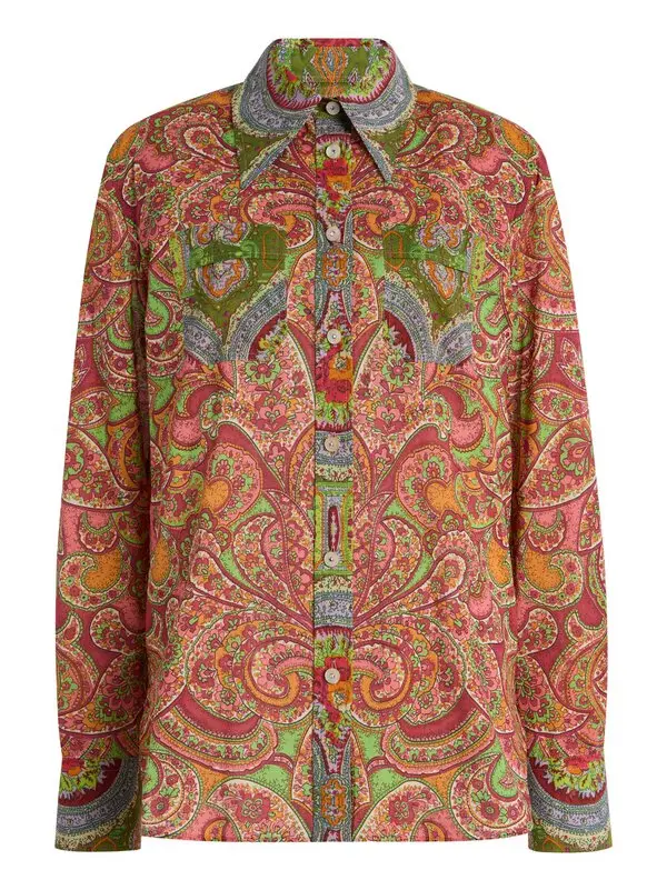 Valentino Garavani Paisley Printed Cotton Shirt - Multi