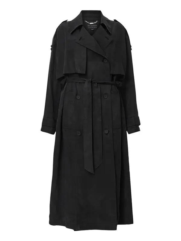ALLSAINTS Linnie Trench Coat - Black