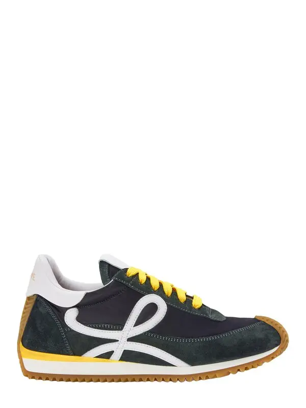 Loewe Calfskin Flow Runner Sneakers - Black