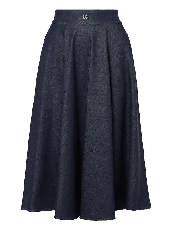 Dolce & Gabbana Midi Skirt - Blue