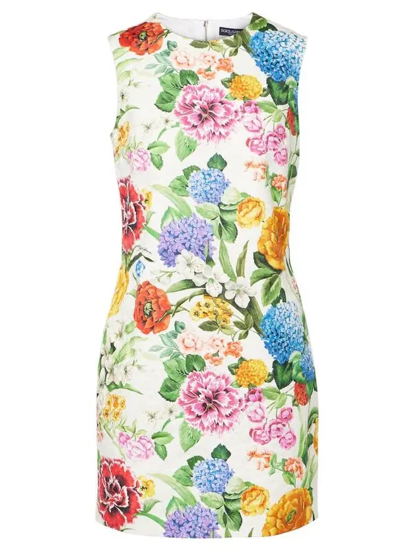 Dolce & Gabbana Floral Mini Dress - Multicoloured