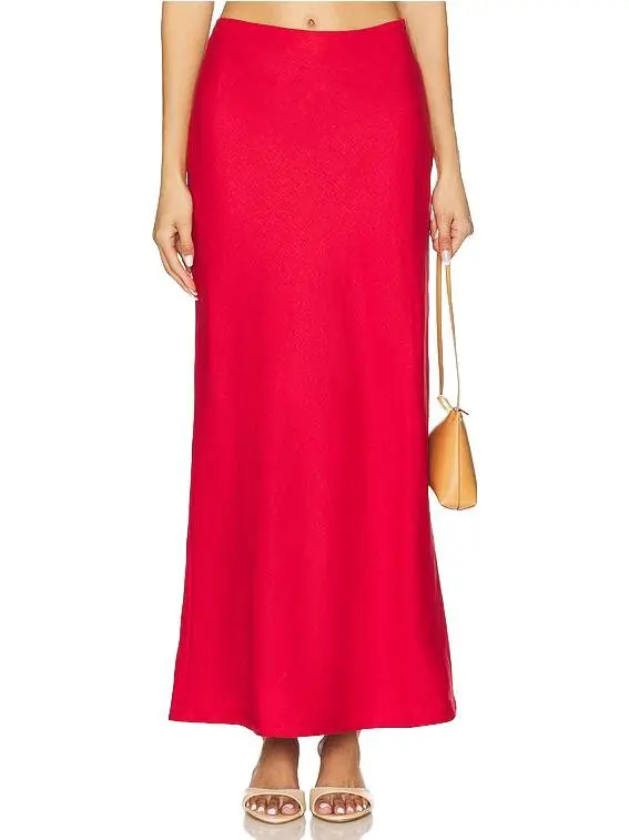 Faithfull The Brand Elise Skirt - Red