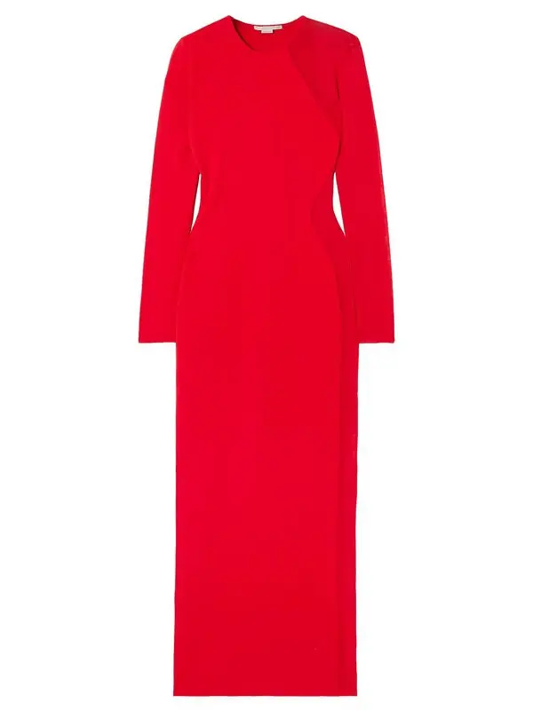 Stella McCartney Paneled Midi Dress - Red