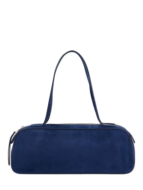 Khaite Simona Suede Shoulder Bag - Blue