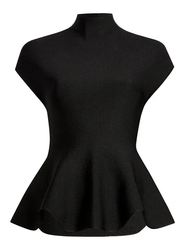 Khaite Andra Knit Top - Black