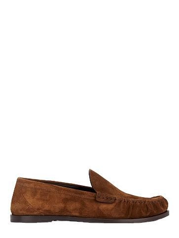 Saint Laurent Suede Loafers - Snuff
