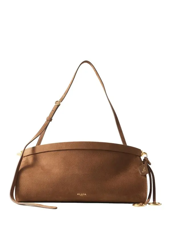 Alaïa Medium Nubuck Shoulder Bag - Brown