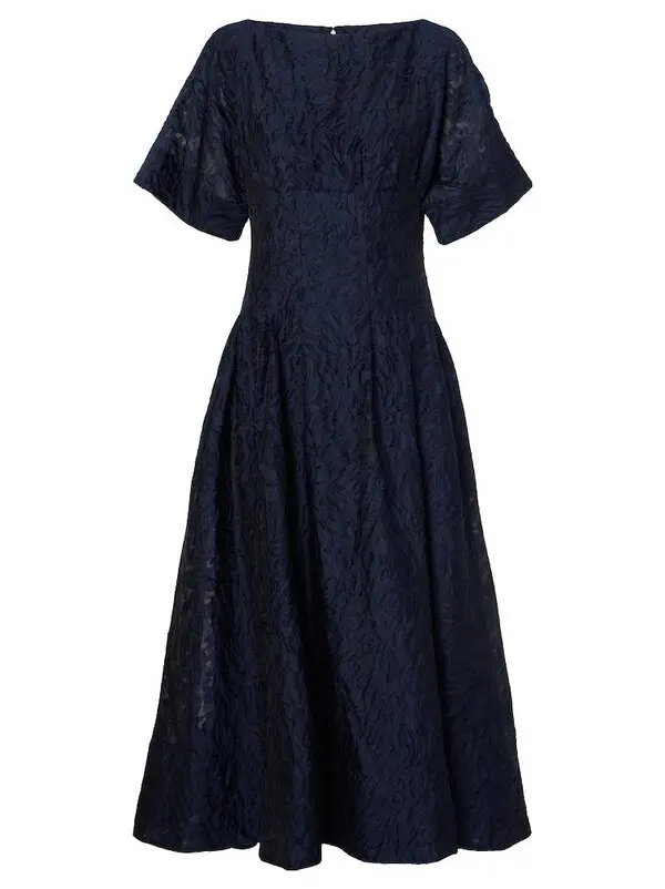 Simkhai Rosalie Jacquard Midi Dress - Blue