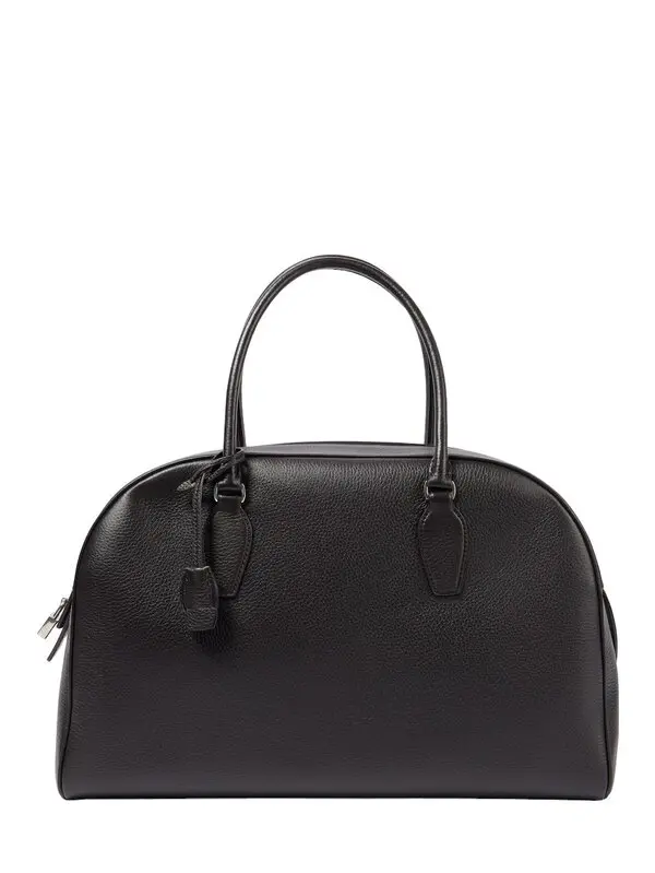 THE ROW India Large Leather Tote Bag - Brown