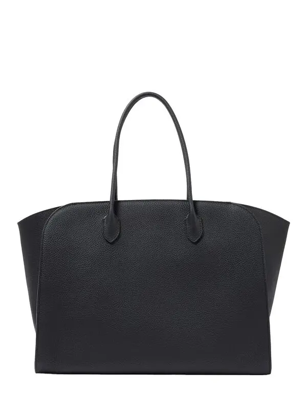 THE ROW Marlo Large Leather Tote Bag - Black
