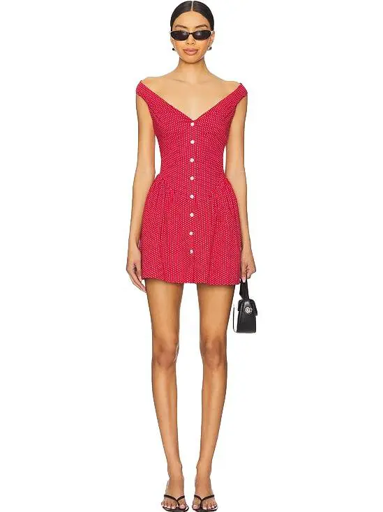 Frankies Bikinis Charlotte Dress - Red