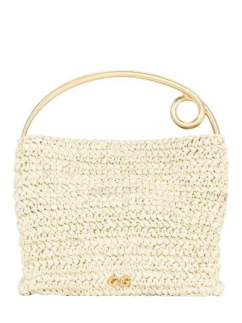 Cult Gaia Lalli Top Handle Bag - Cream