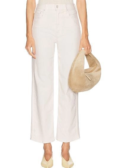 MOTHER The Rambler Zip Ankle Jeans - Cream Puffs