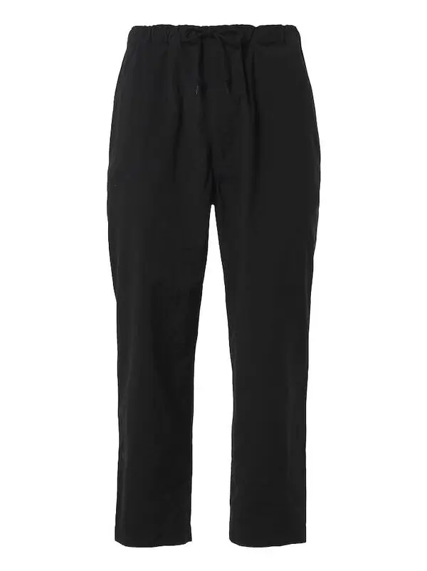 Junya Watanabe Cropped Straight Pants In /grizzly - Black